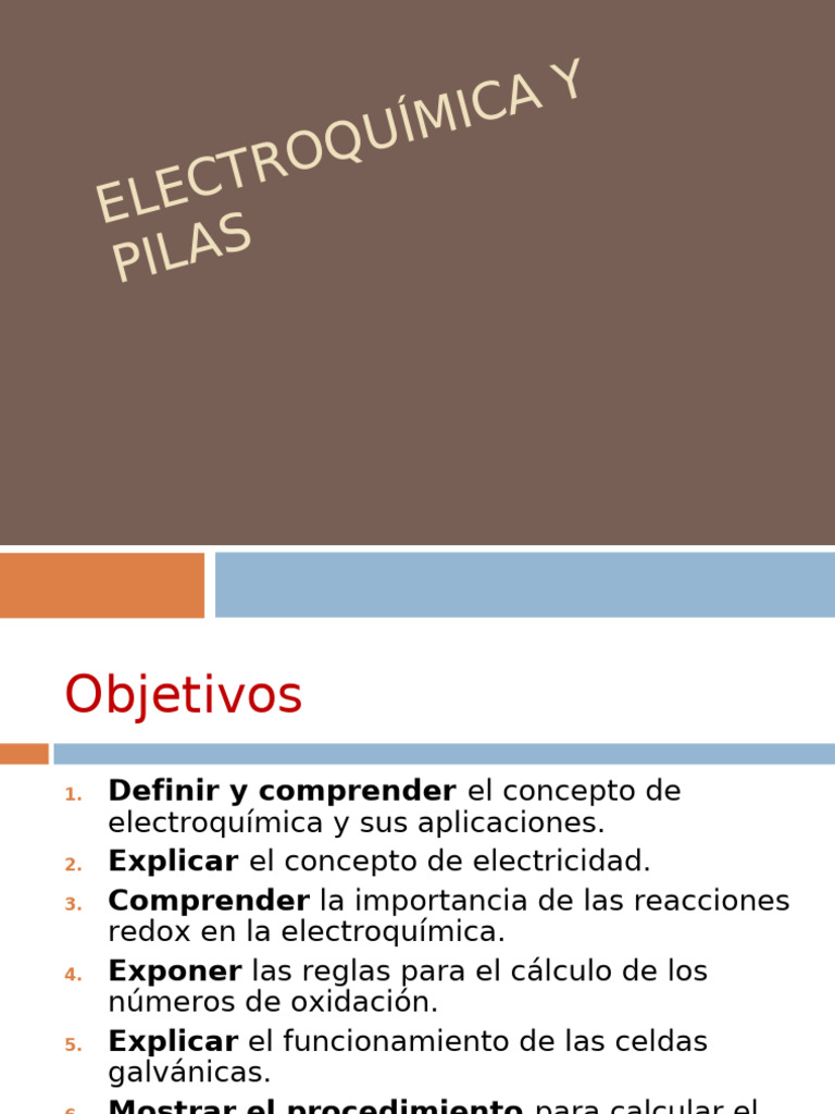 Electroquimica y Pilas 2025 | PDF | Redox | Electroquímica