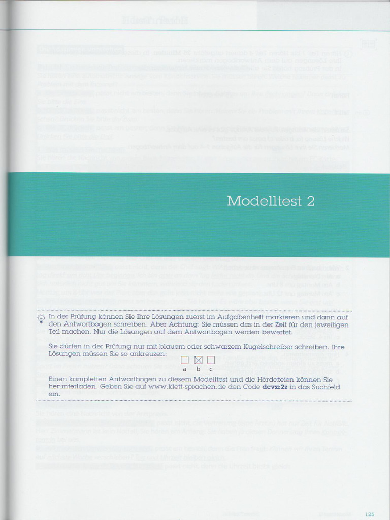 Modelltest 2 | PDF