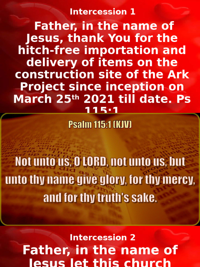 Intercession 1-5.Pptx Day 3 | PDF