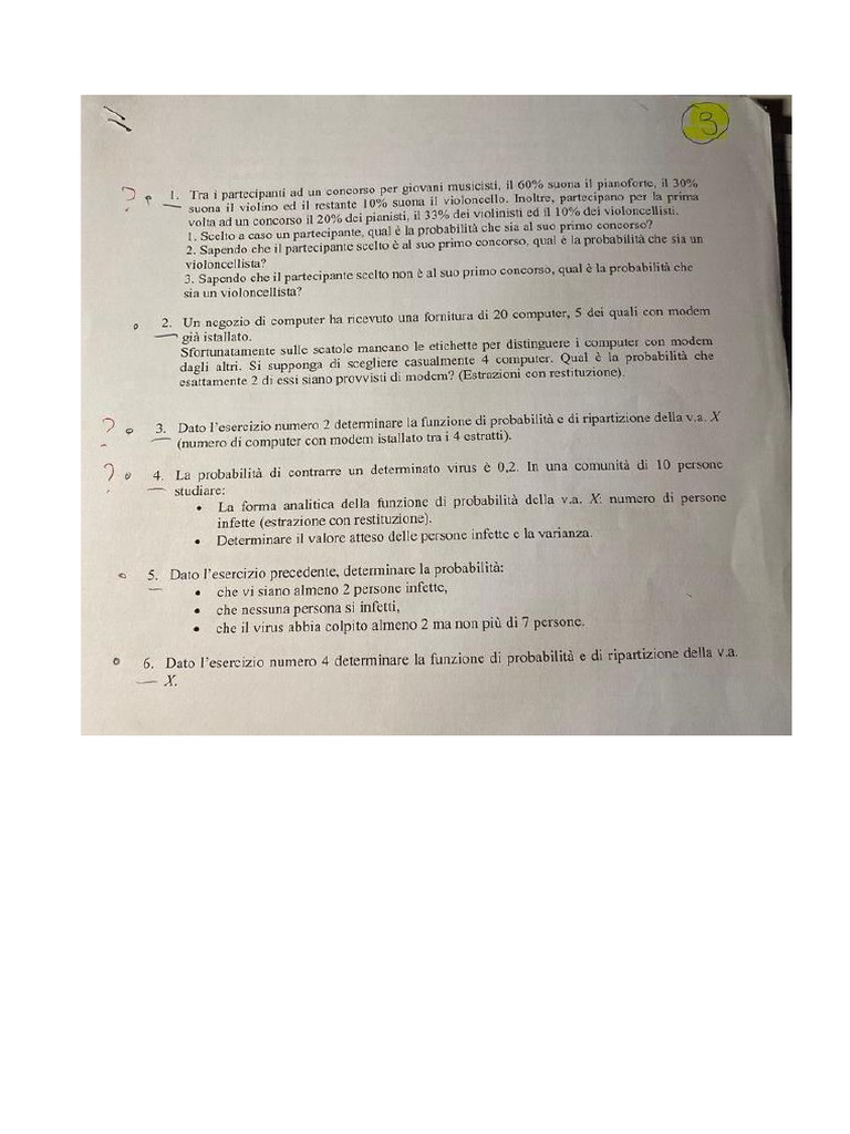 ESERCITAZIONE 3 STATISTICA | PDF