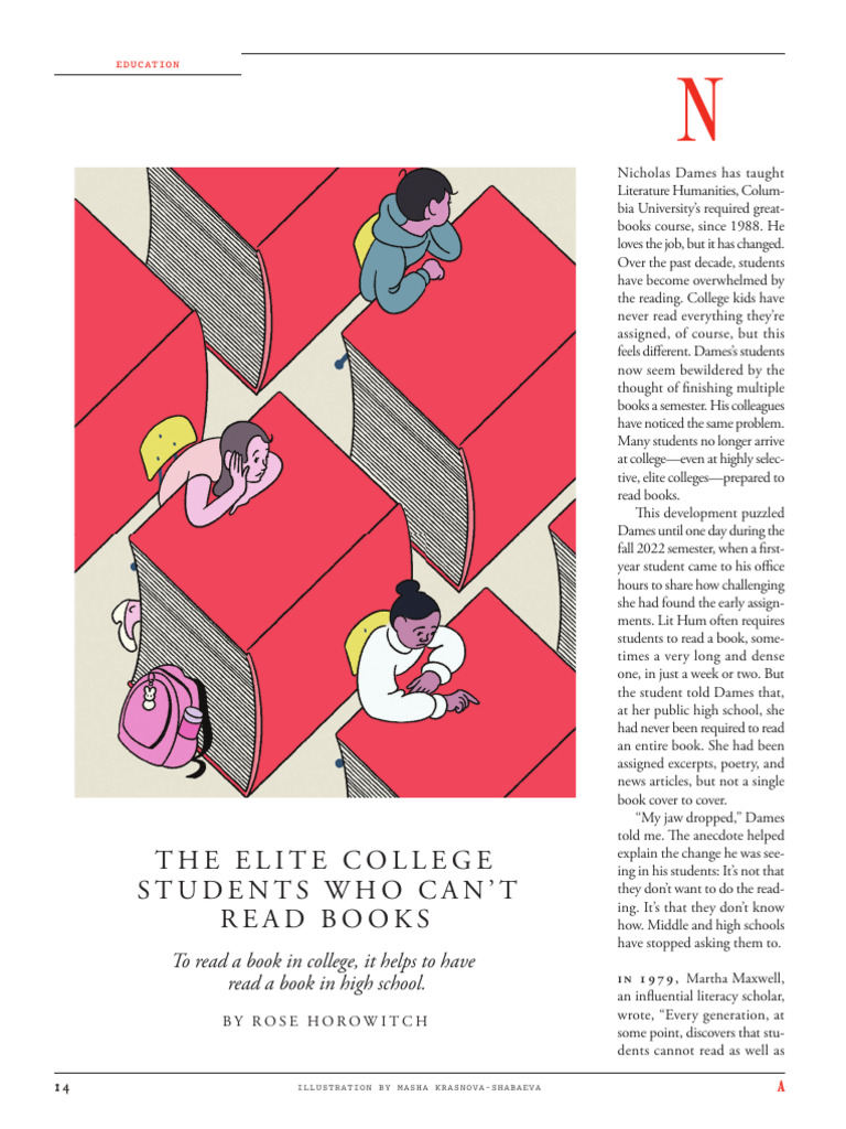 Students Can't Read Books | PDF