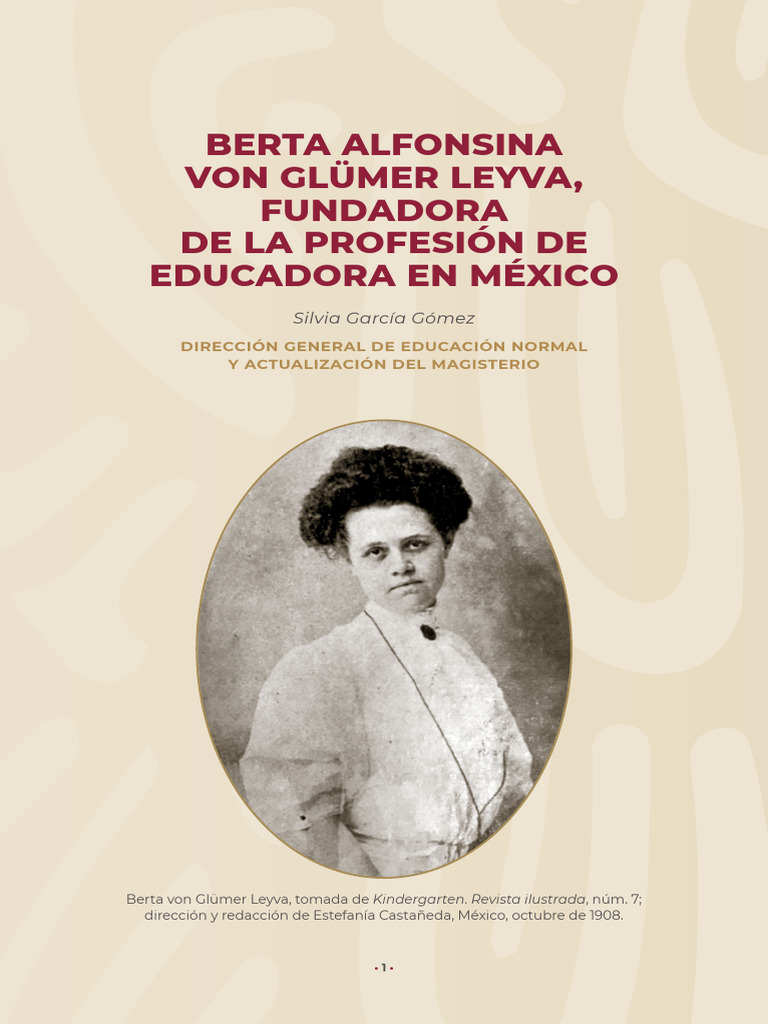 Berta von Glümer: Pionera Educadora en México | PDF | Educación de la ...