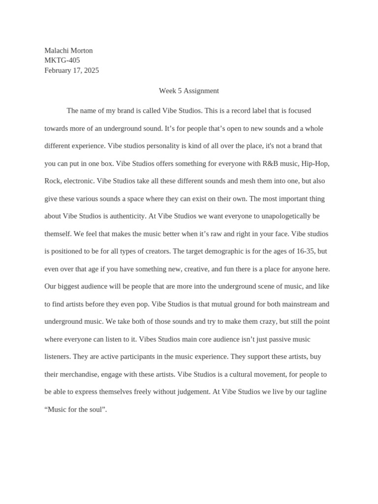 Week 5 Assignment | PDF