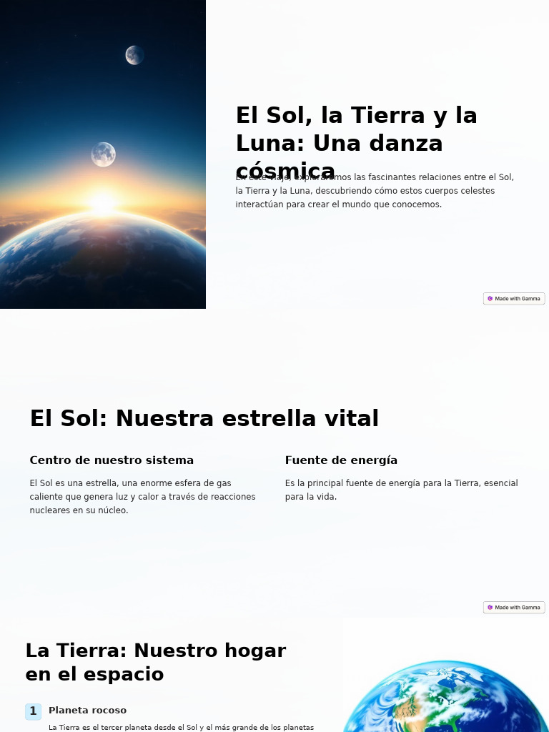 Danza Cósmica: Sol, Tierra y Luna | PDF | Tierra | Luna