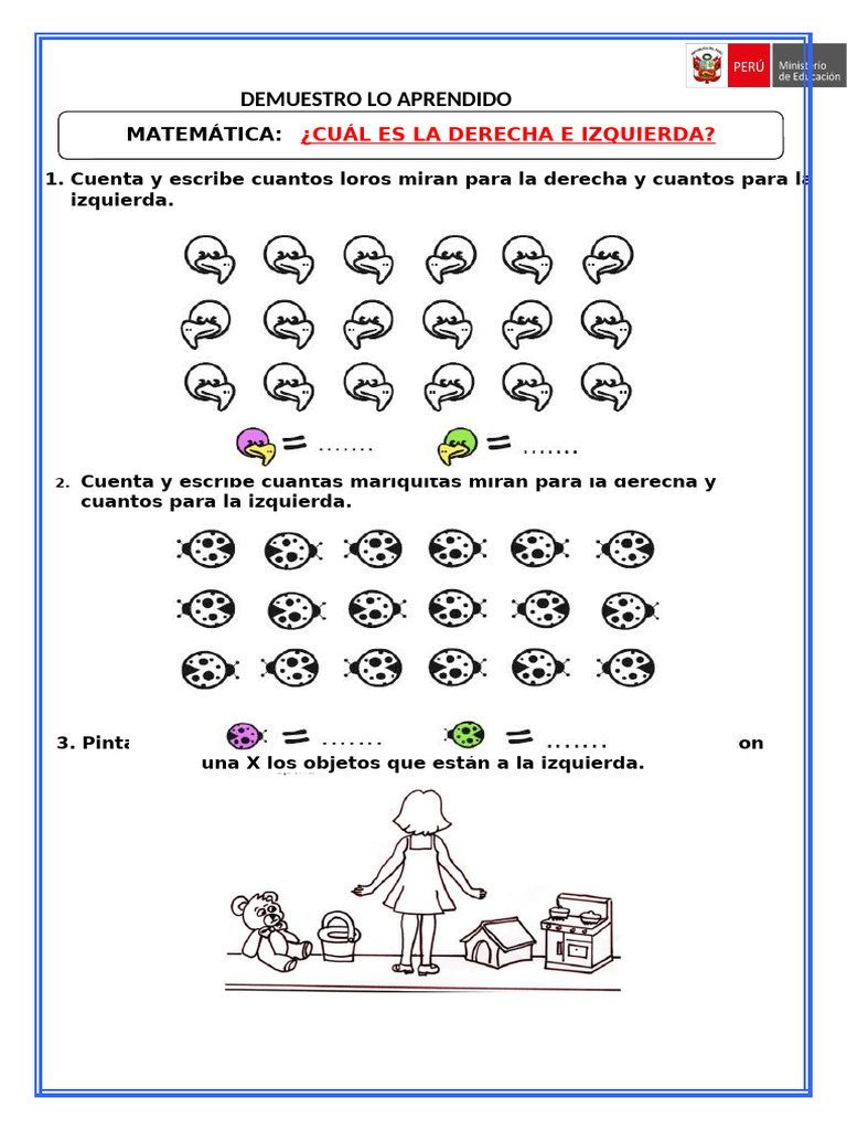 Ficha-10-04-25-Ref-Mat-Cual Es La Derecha e Izquierda | PDF