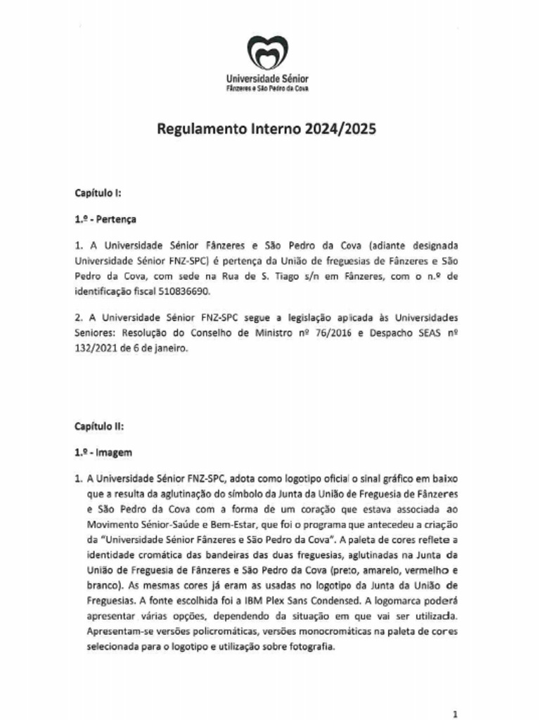 Regulamento Interno | PDF