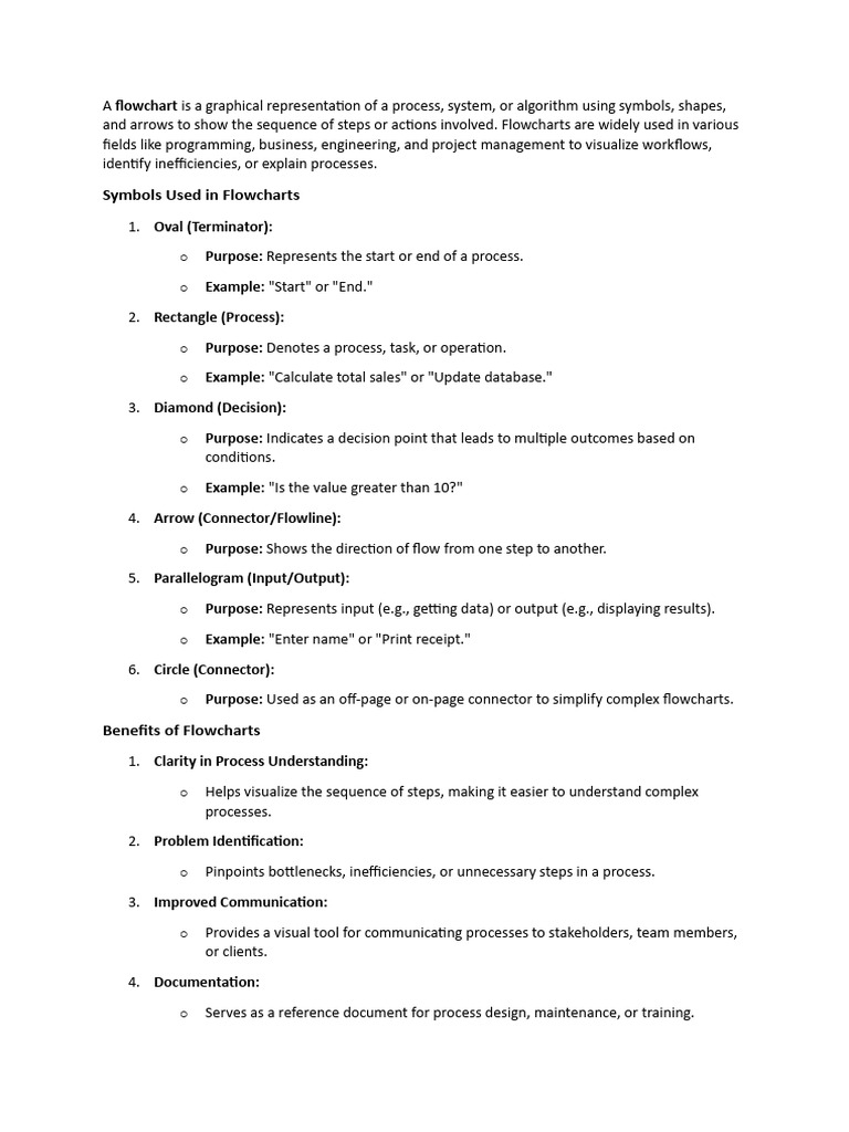 A flowchart is a graphical representation of a process | PDF | Queue (Abstract Data Type ...