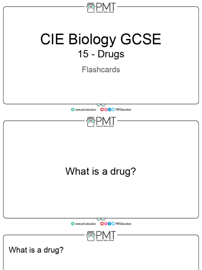 GCSE Biology: Drugs and Their Effects | PDF | Antimicrobial Resistance ...