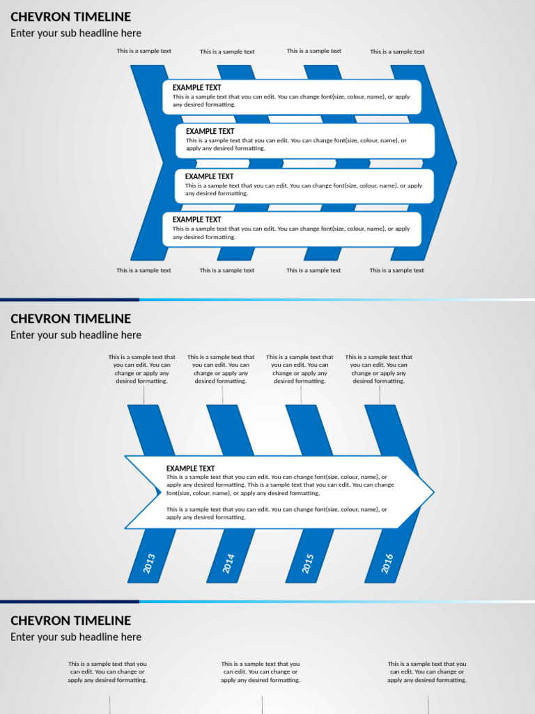 Chevron Timeline Static 16x9 | PDF | Written Communication | Typography