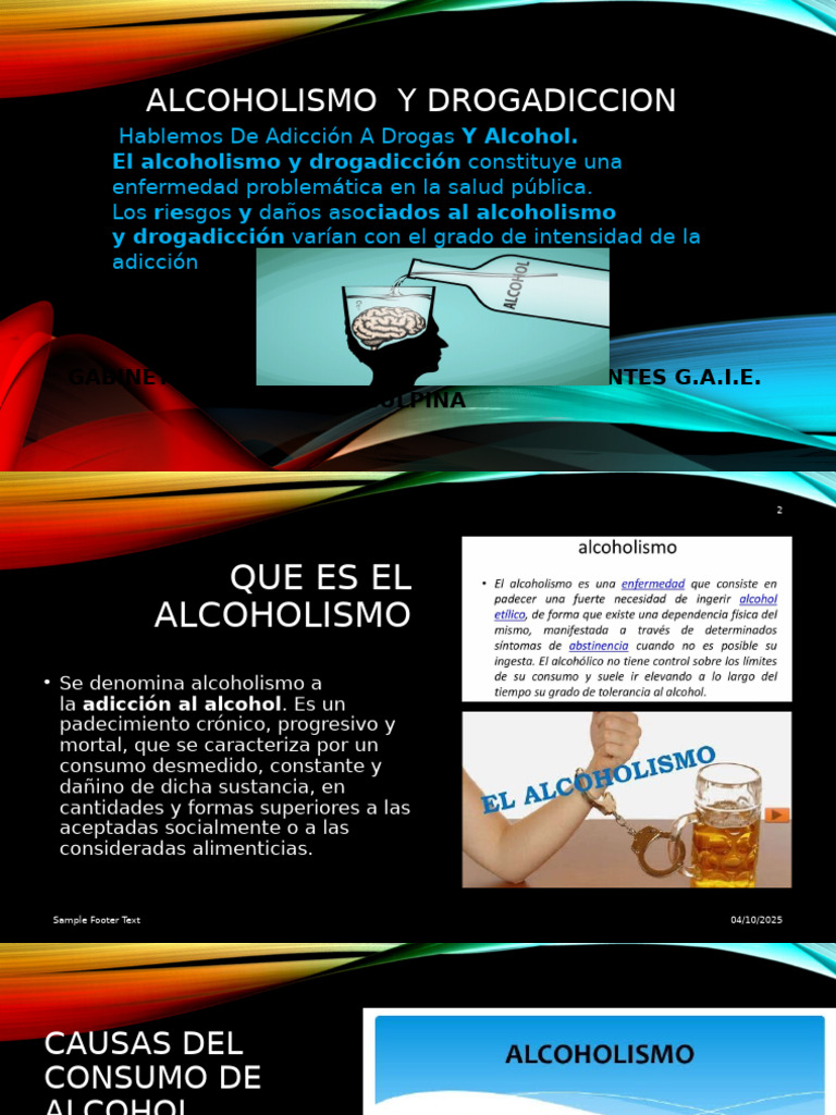 Alcohol y Drogadiccion | PDF | La dependencia de sustancias | Alcoholismo