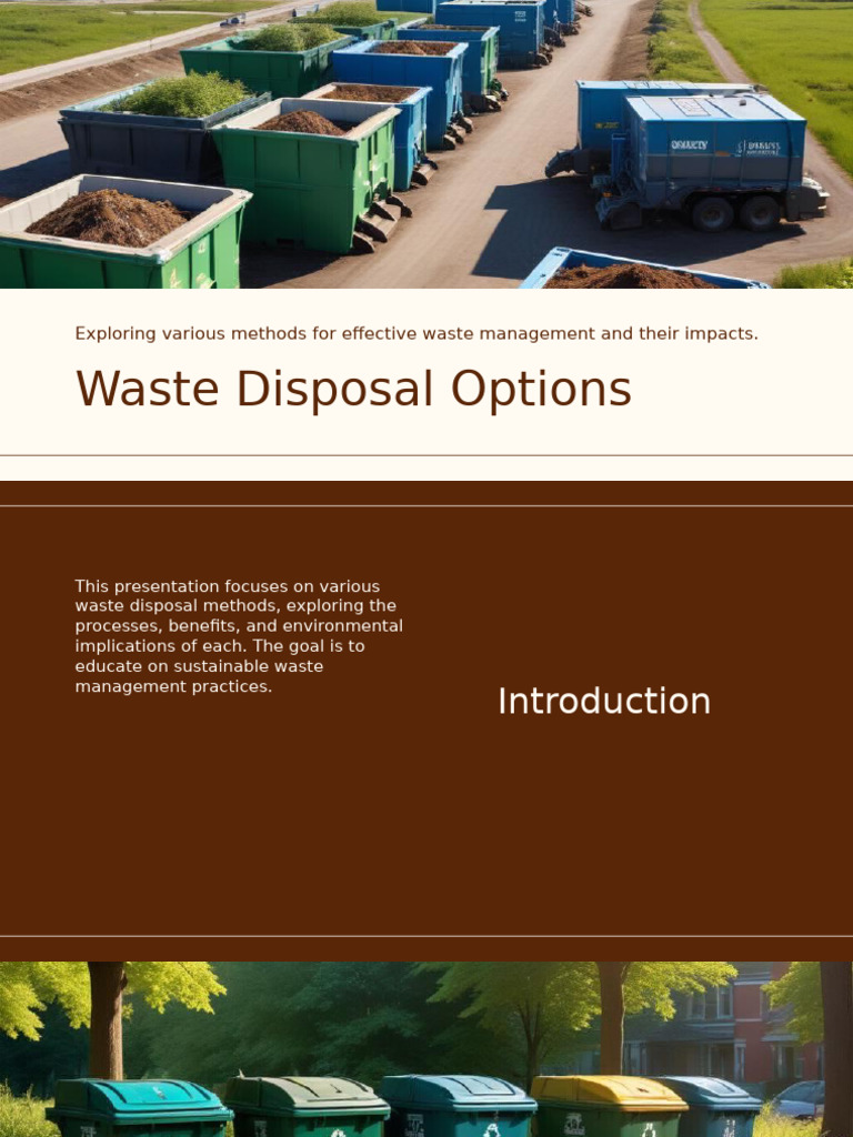 Waste Disposal Options | PDF | Waste Management | Waste