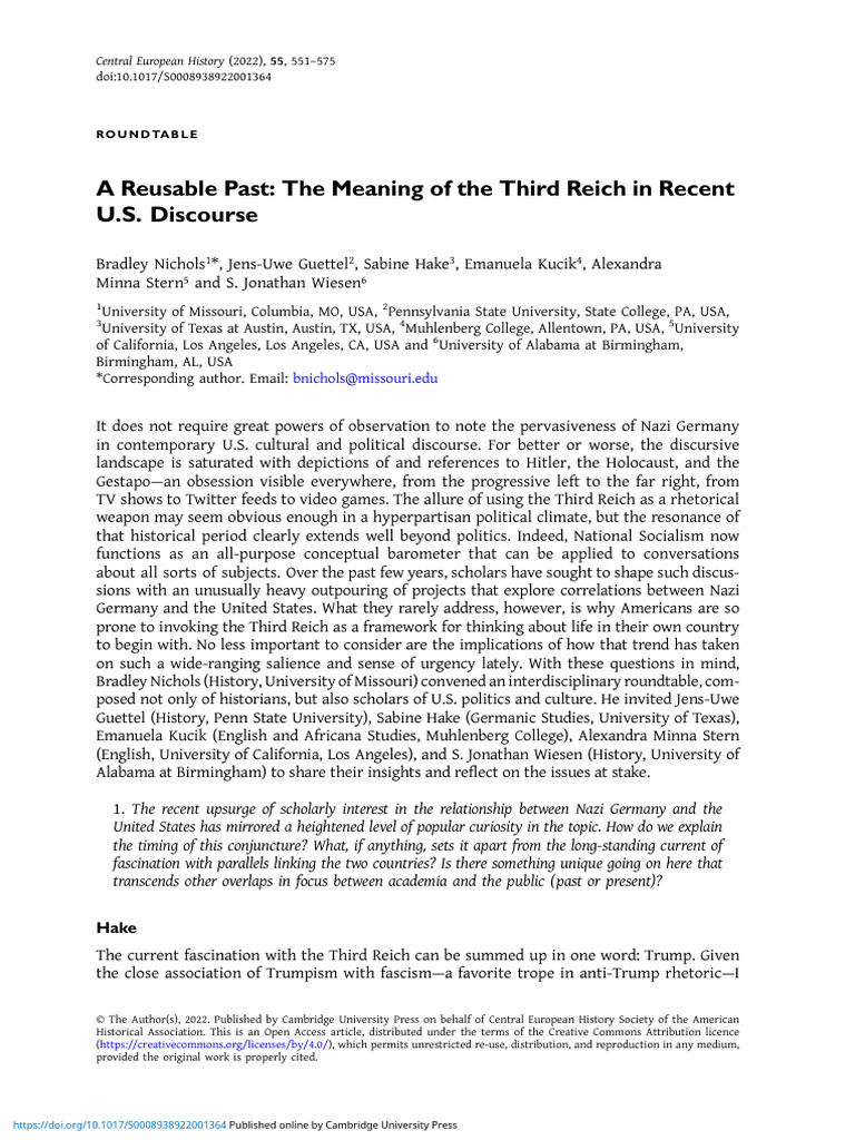A_Reusable_Past_The_Meaning_of_the_Third | PDF | Genocides | The Holocaust