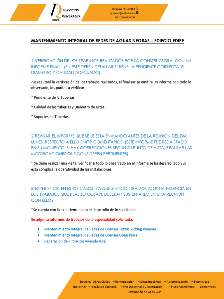 Informe Edificio Edipe | PDF