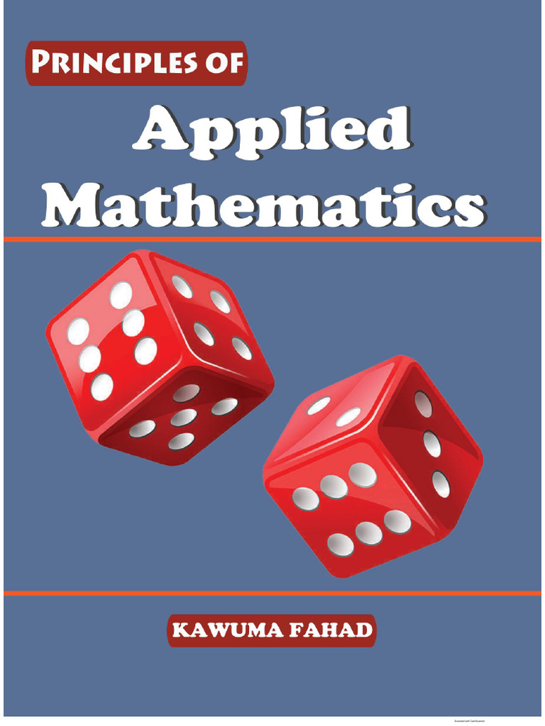 Principles of Applied Mathematics Book Preview Selected Pages | PDF