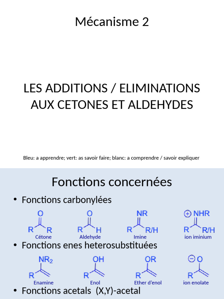 Additions Aux Cetones Aldehydes Presentation | PDF | Cétone | Réactions ...