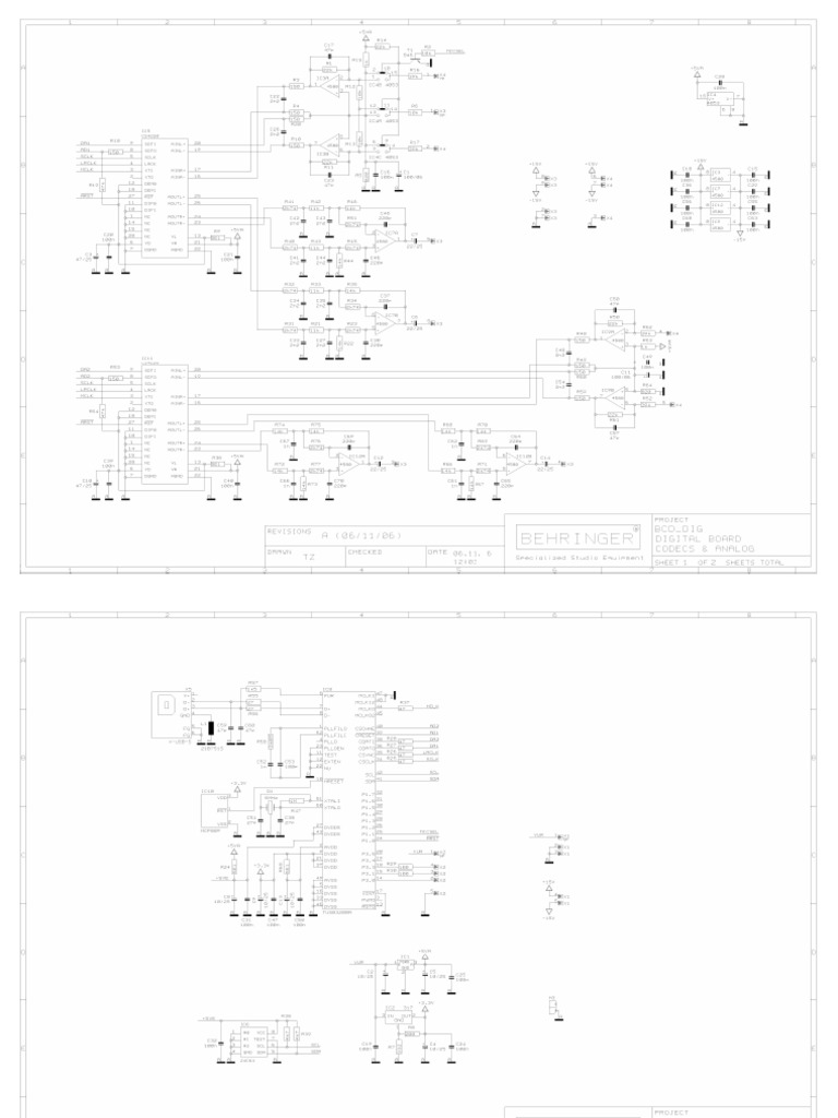 Behringer BCD 3000 Schematics | PDF