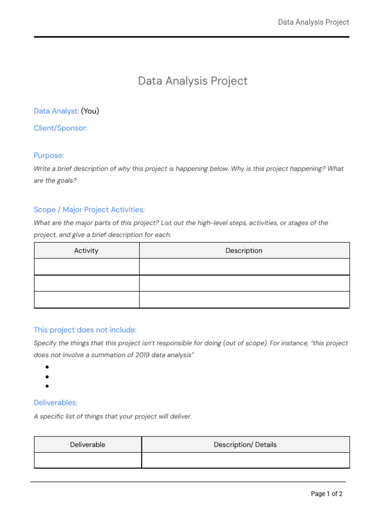 Scope-Of-Work Template | PDF
