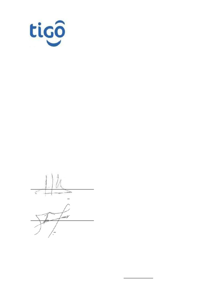 Paz y Salvo Tigo 97450503 | PDF