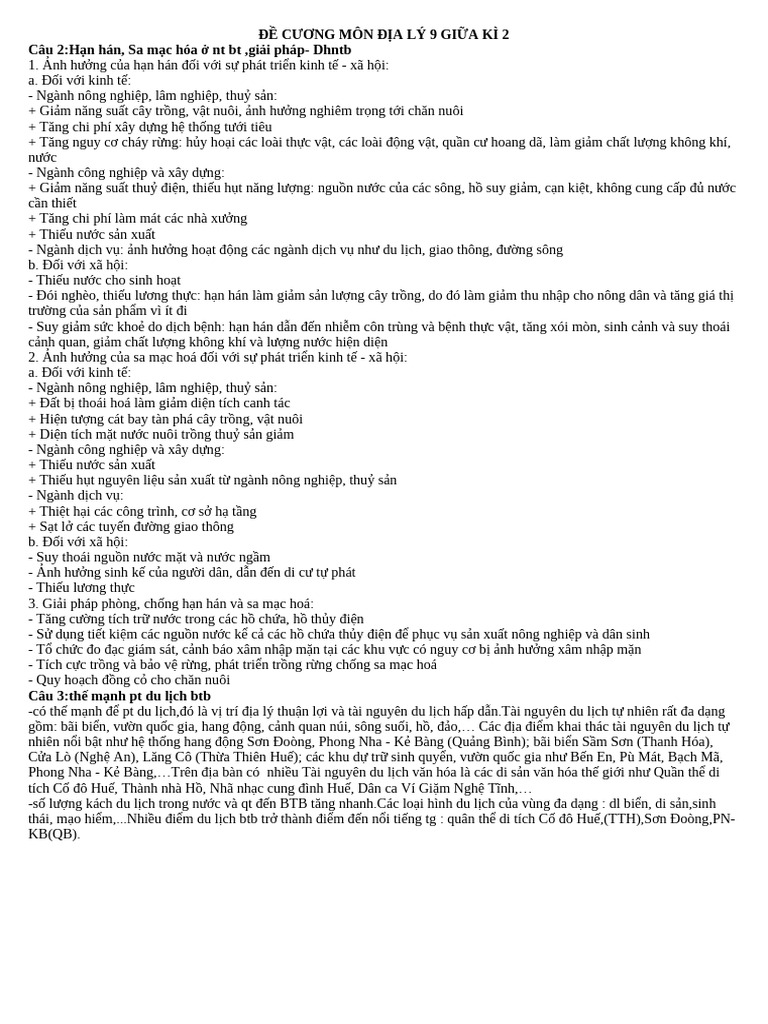 Đl 9 Gk2 | PDF