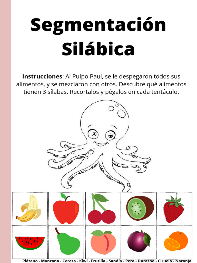 Segmentación Silábica 3 Elementos | PDF