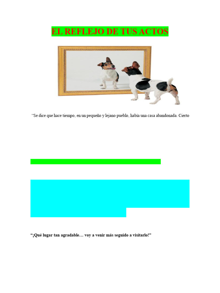 3-EL REFLEJO DE TUS ACTOS | PDF