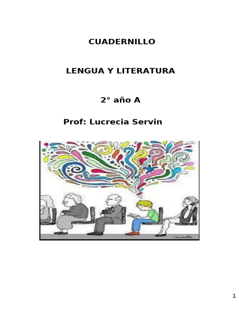 Cuadernillo Lengua y Lit. 2° Año .2024 | PDF | Poesía | Comunicación