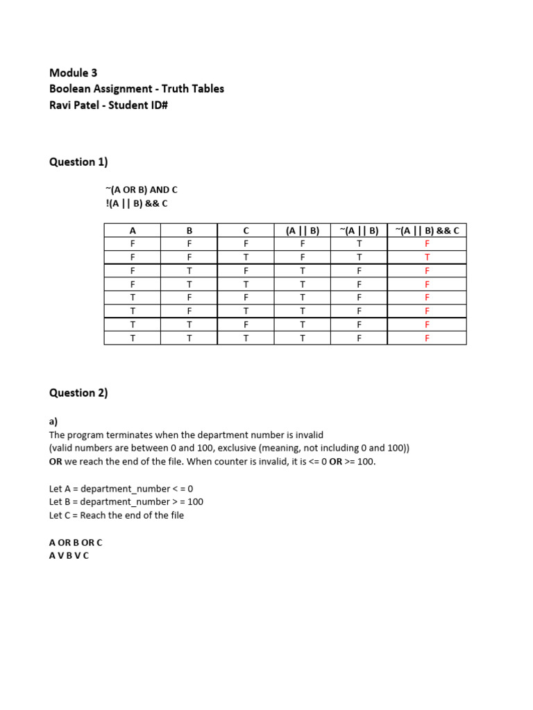 Module3 - Assignment Sheet1 | PDF | Logic | Mathematics