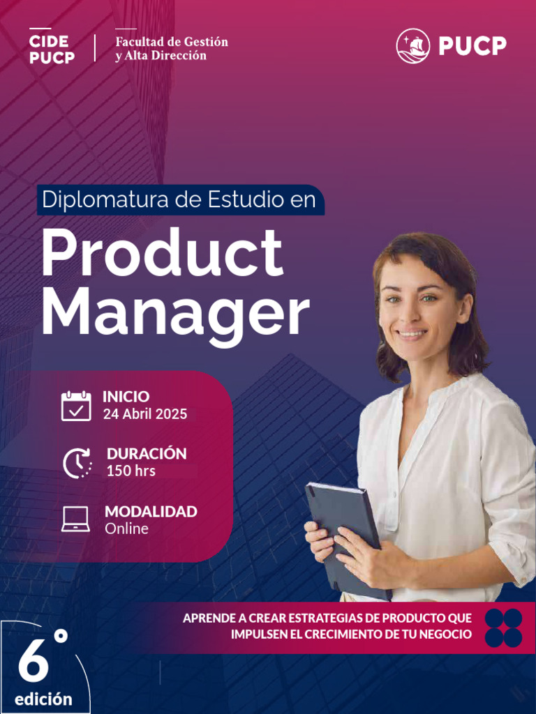 Brochure Diplomatura Product Manager 6°edicion | PDF | Marketing | El ...