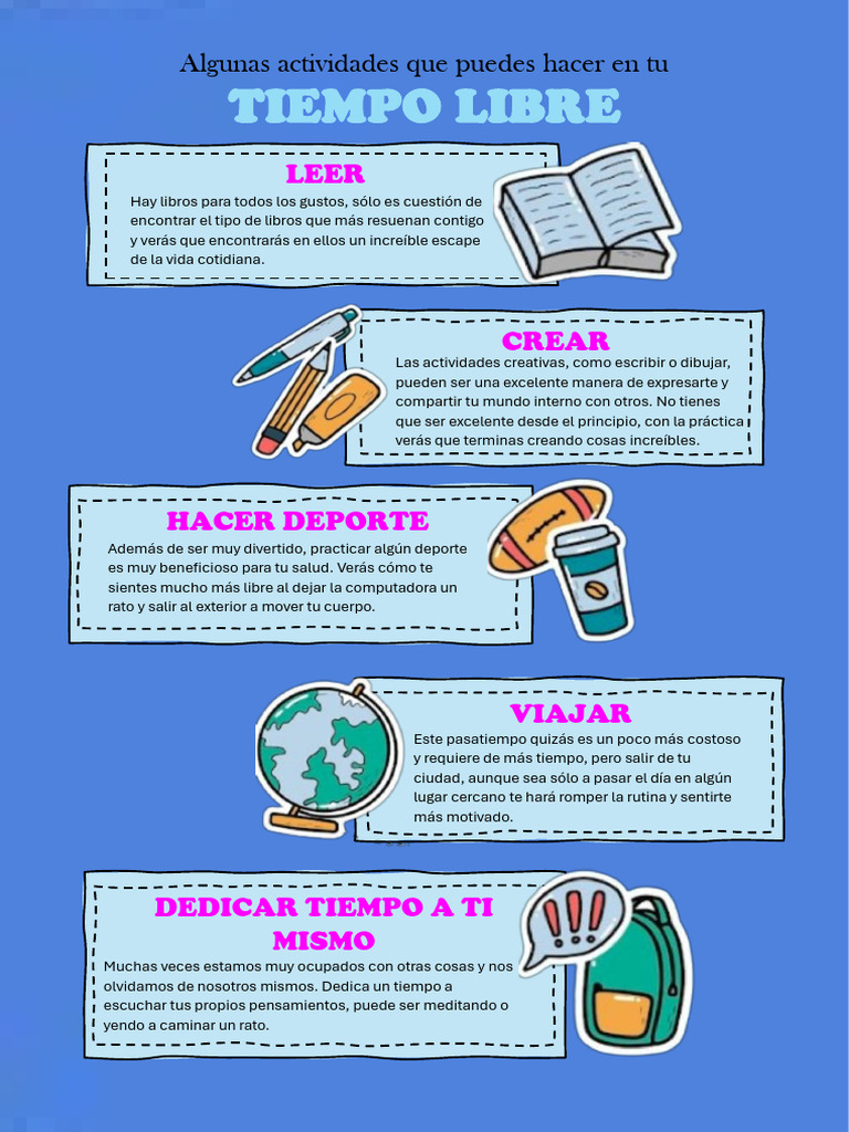 Actividades para tu tiempo libre | PDF