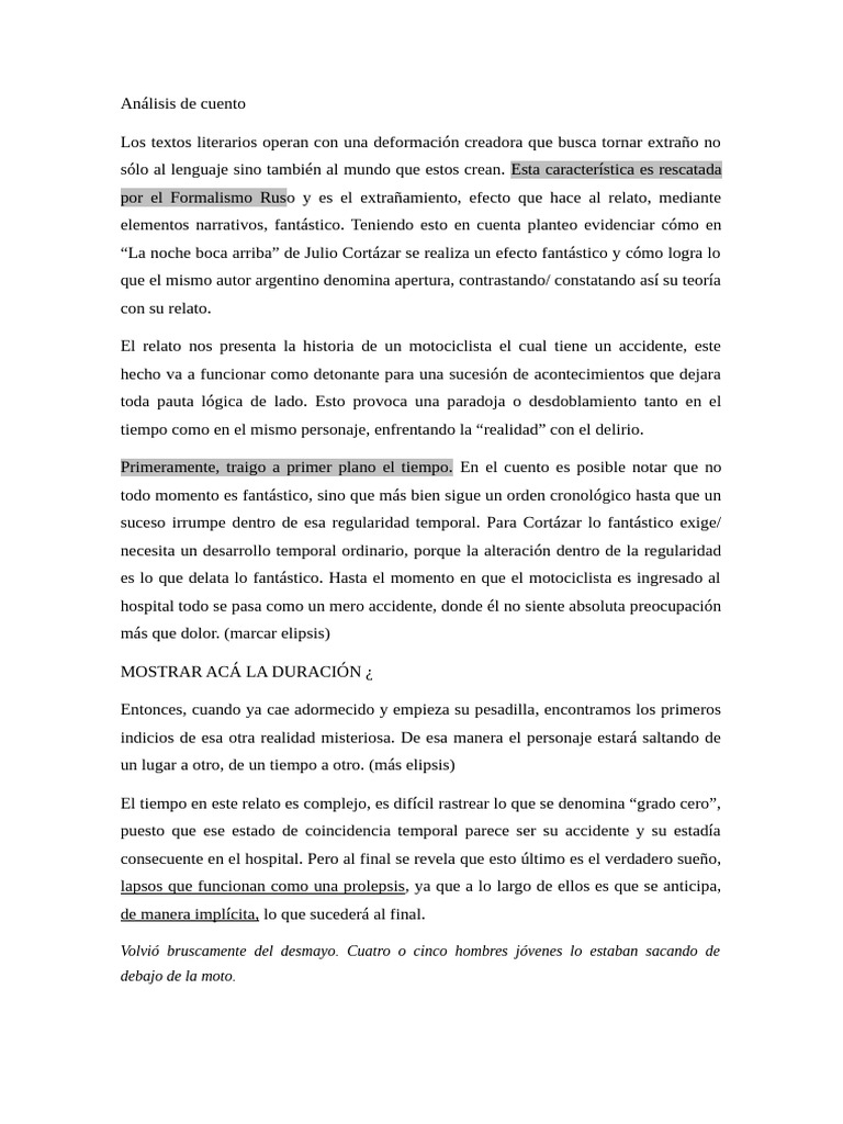 Análisis de Cuento | PDF | Fantasía | Narración