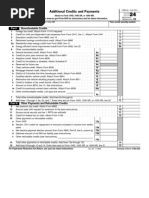 2022 IRS Schedule 3: Credits & Payments | PDF | Taxation | Payments