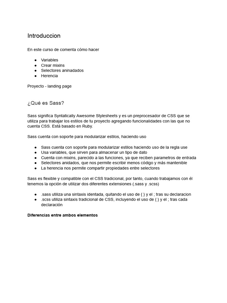 09 - Sass | PDF | Programación de computadoras | Programación orientada a objetos