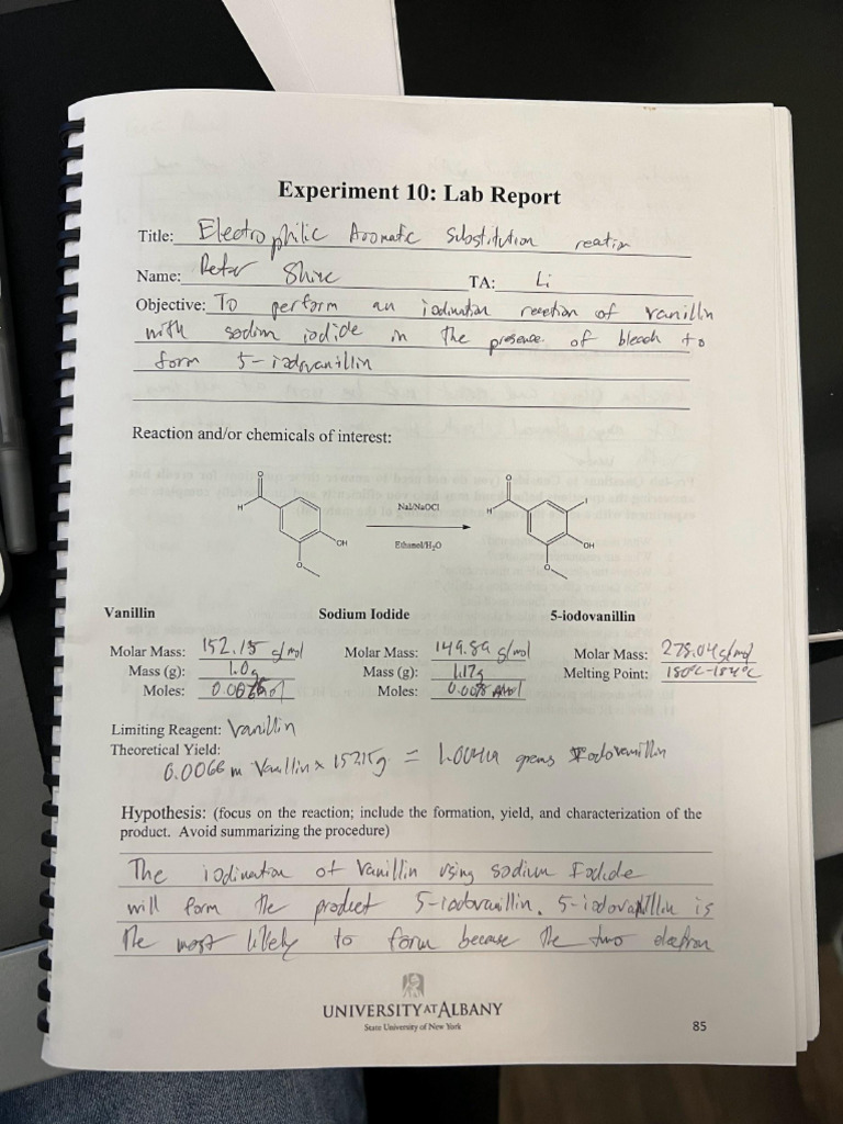Orgo 2 Experiment 10 | PDF