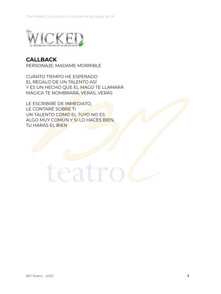 6. Callback Morrible | PDF