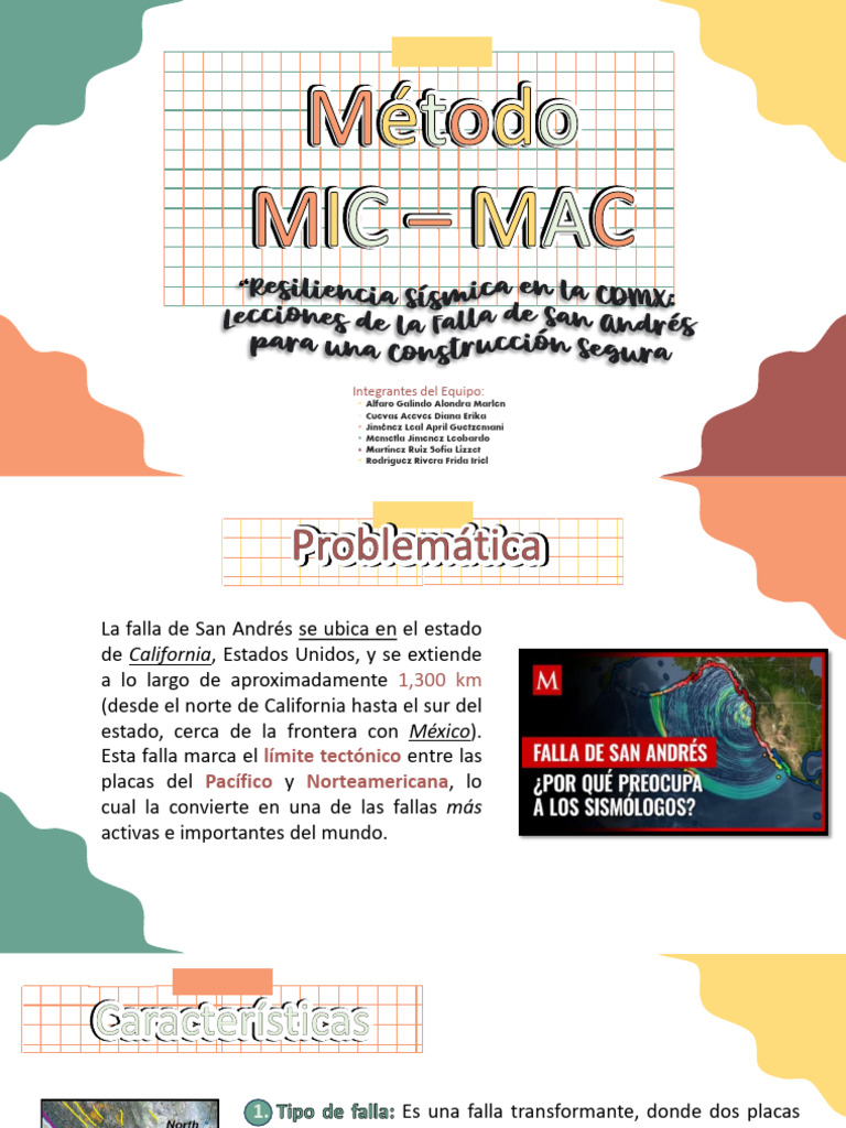 Presentación Metdodo Mic Mac Riesgos - Sismicos | PDF | Resiliencia climática | Temblores