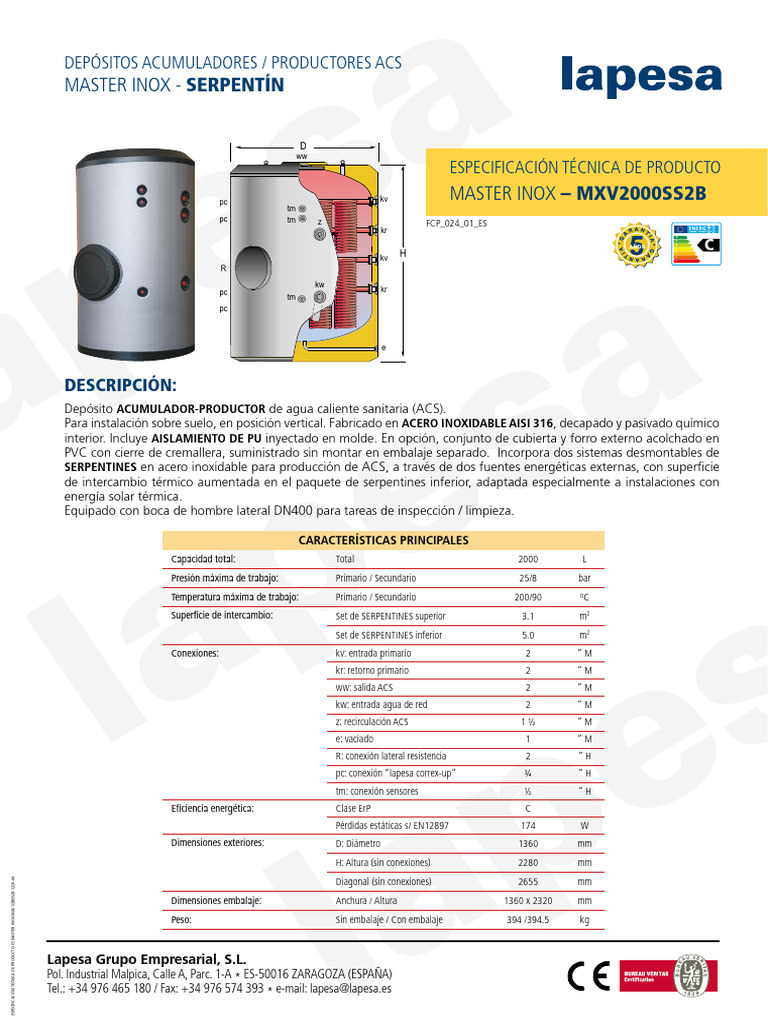 Master Inox MXV-SS2B - MXV 2000 SS2B | PDF