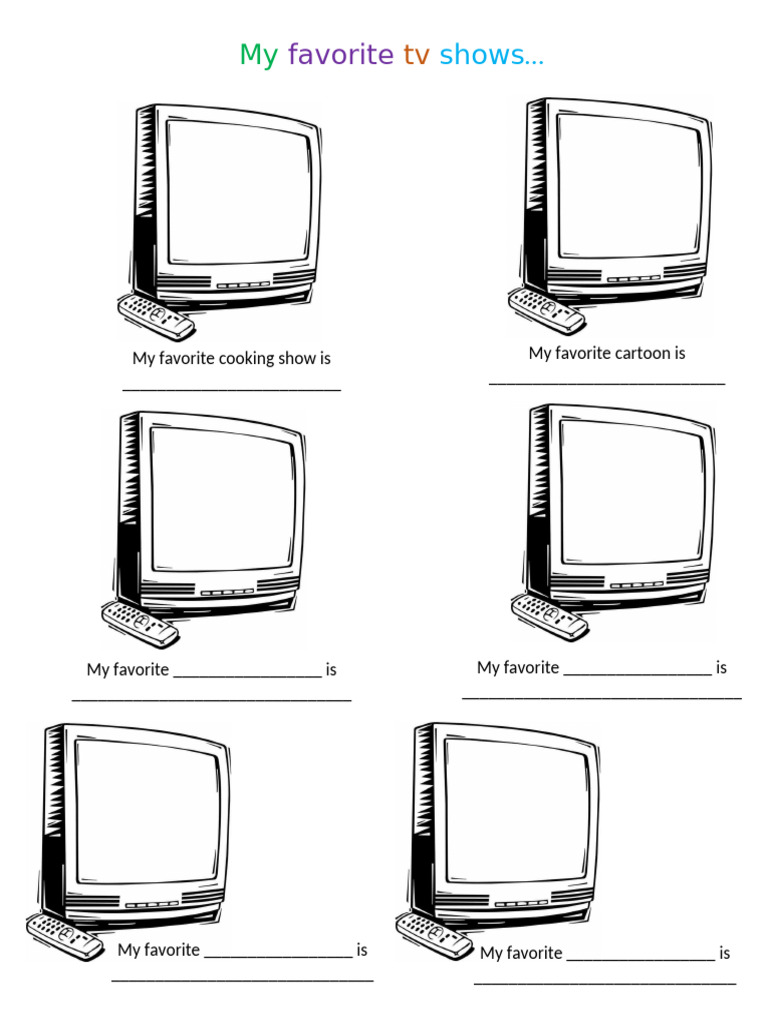Week 8 Annex 7 My Favorite TV Shows | PDF