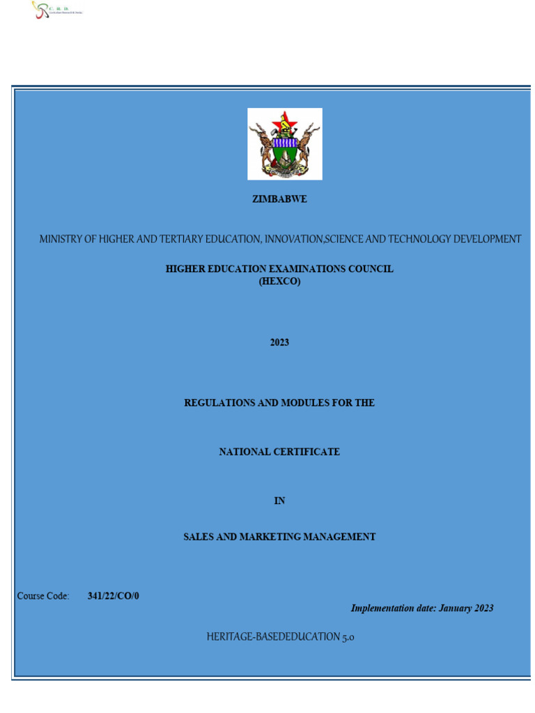 NC Sales and Marketing Management Revised Regulations 2023 Final | PDF | Market Segmentation ...