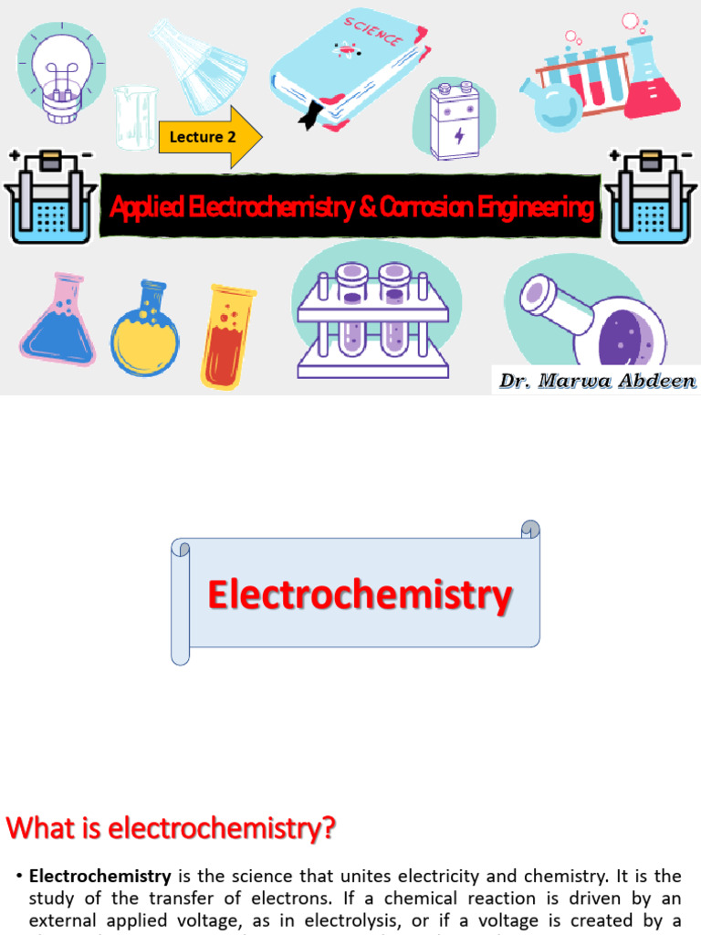 Lecture 2 (Electrochemistry & Corrosion Engineering) | PDF ...