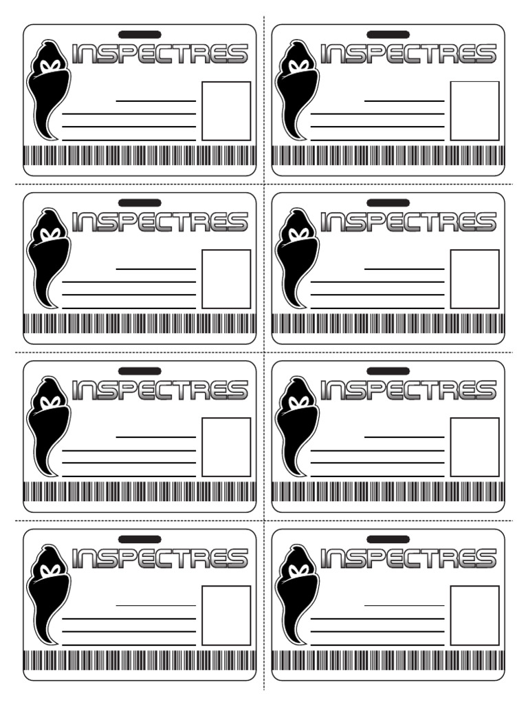 InSpectres Badge Sheet Revised | PDF