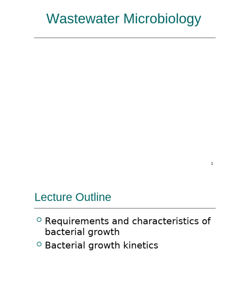 Wastewater MicrobiologyUENR | PDF | Bacteria | Biology