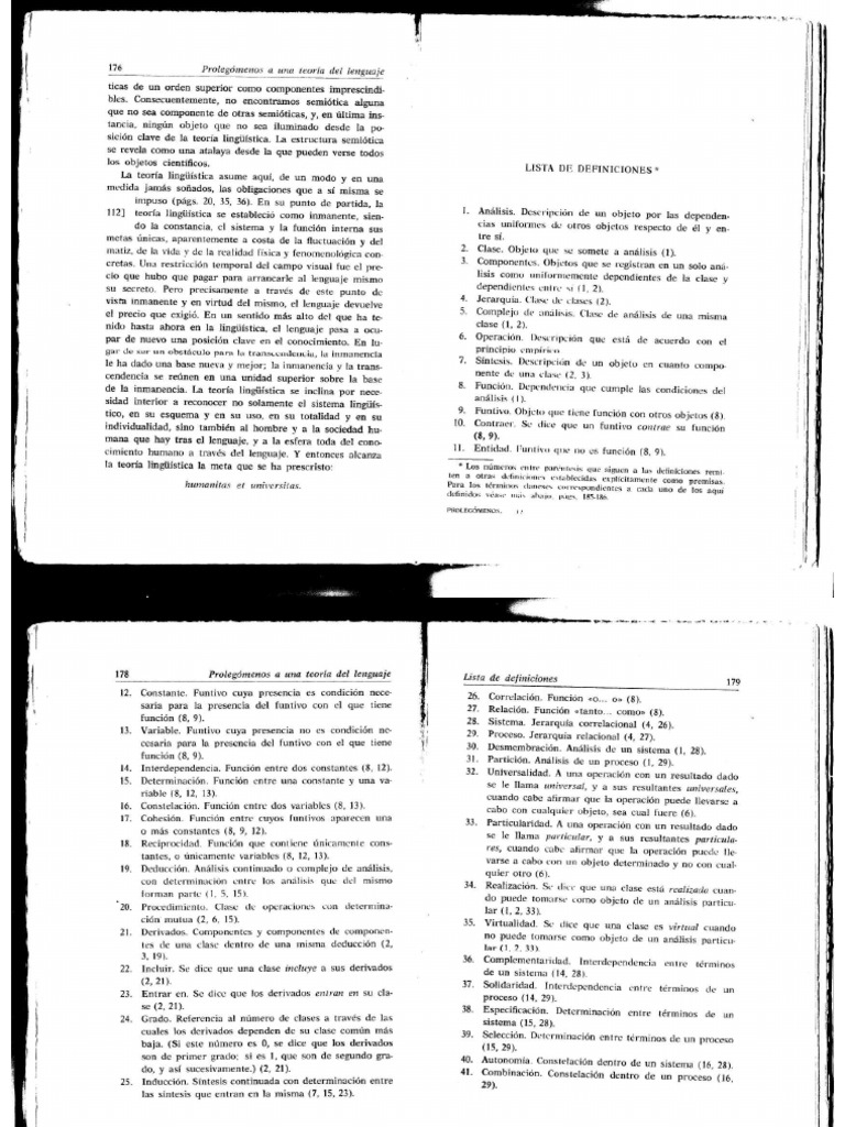 Lista de términos de Hjelmslev | PDF