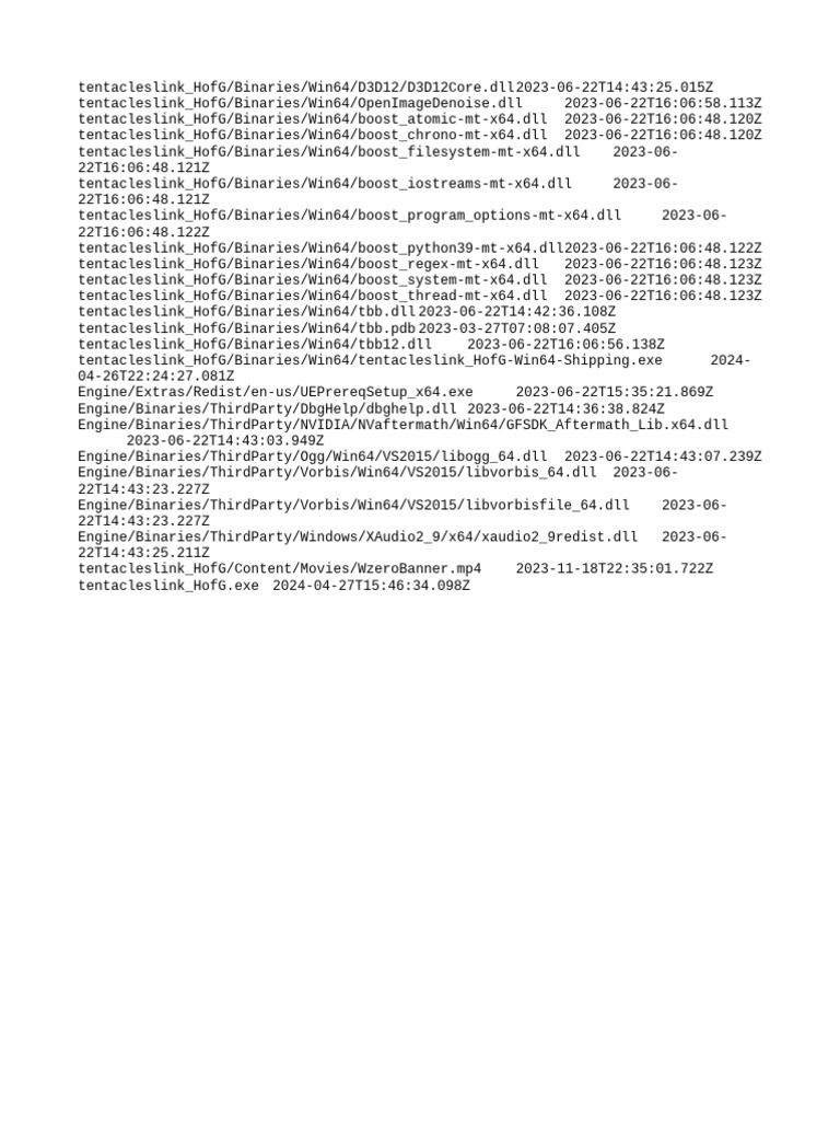 Manifest NonUFSFiles Win64 | PDF