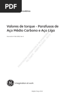 Tabela Torque Aperto Parafusos | PDF