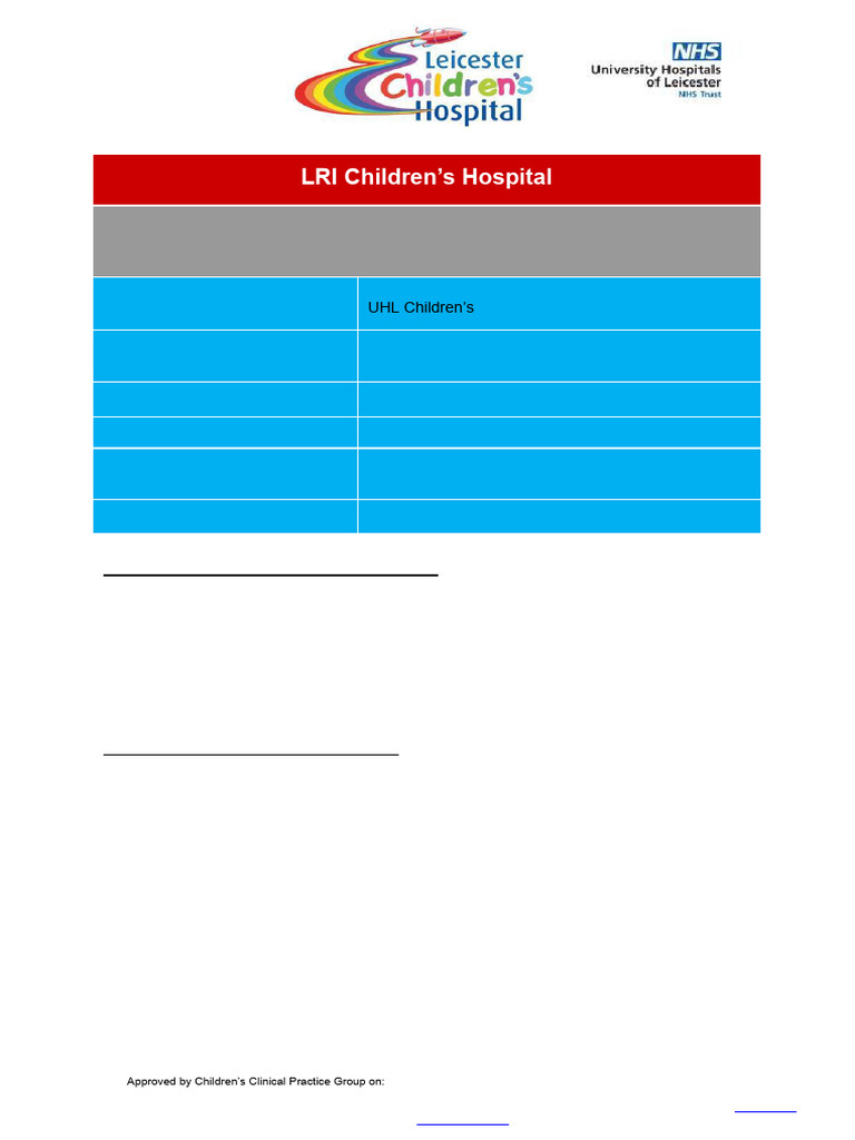 Severe Ulcerative Colitis UHL Childrens Medical Guideline | PDF | Ulcerative Colitis ...