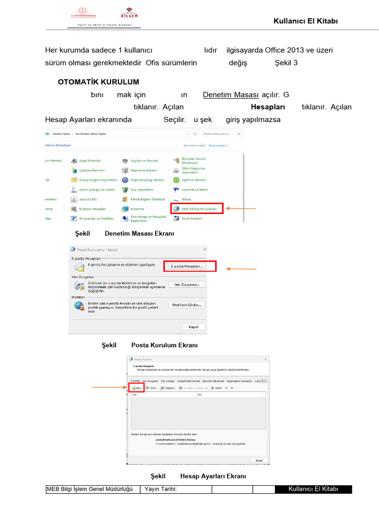 2024 Yeni E-Posta Hesap Kurulum Kilavuzu | PDF