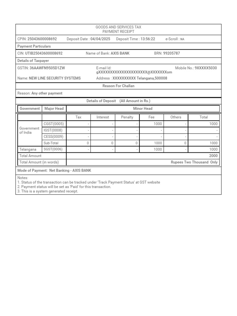 Late Fee Challan | PDF