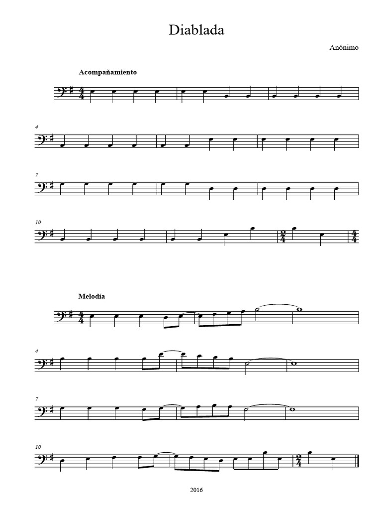 Diablada - Melo + Acomp - CB | PDF