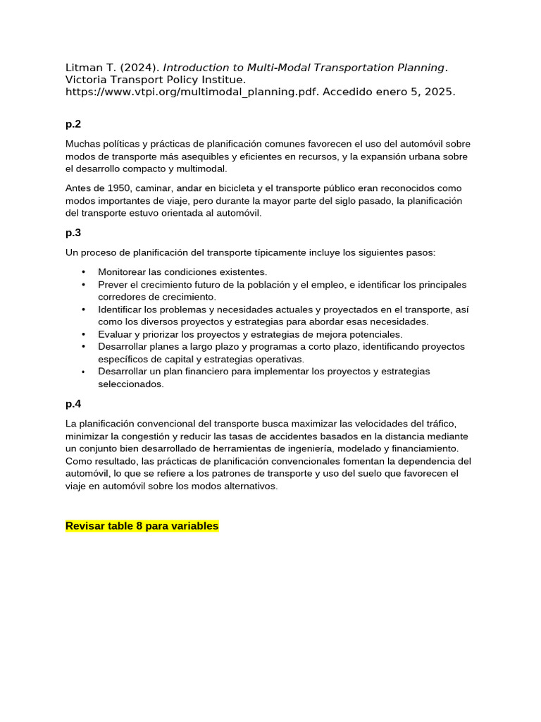 Introduction To Multimodal Transportation Planning Annotations | PDF ...