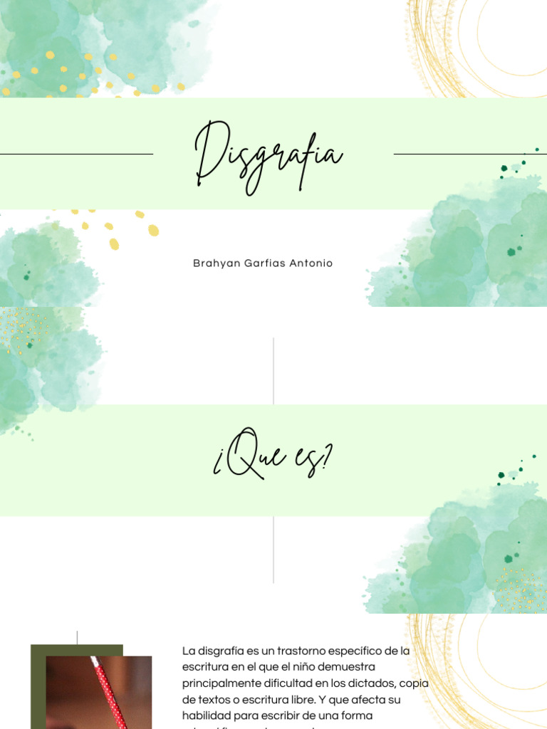 DISGRAFIA | PDF